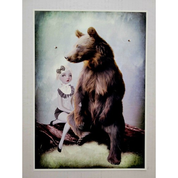 Art | Goldilocks The Bear Surrealism Gothic Fairytale Art Print Tanya ...